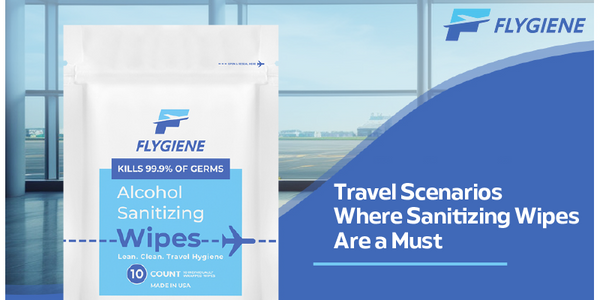 Travel Scenarios Where Sanitizing Wipes Are a Must – FLYGIENE